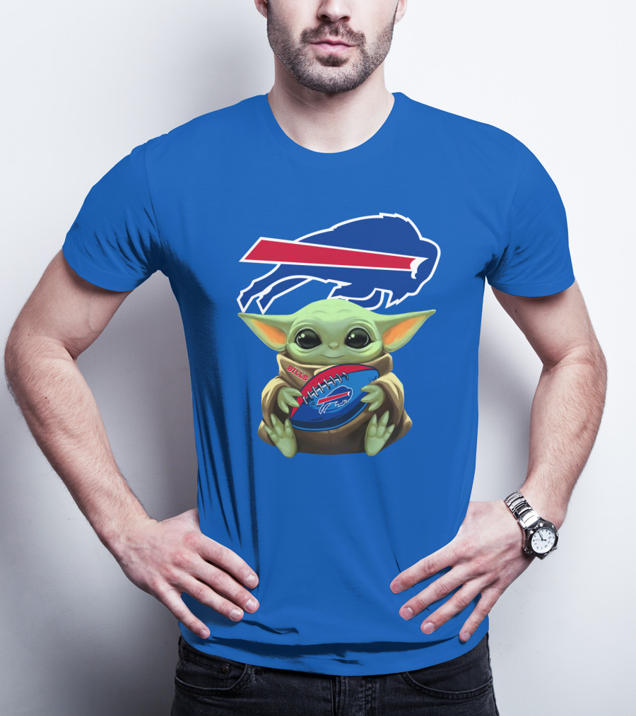 Baby Yoda Bills Buffalo Football Fan T-Shirt