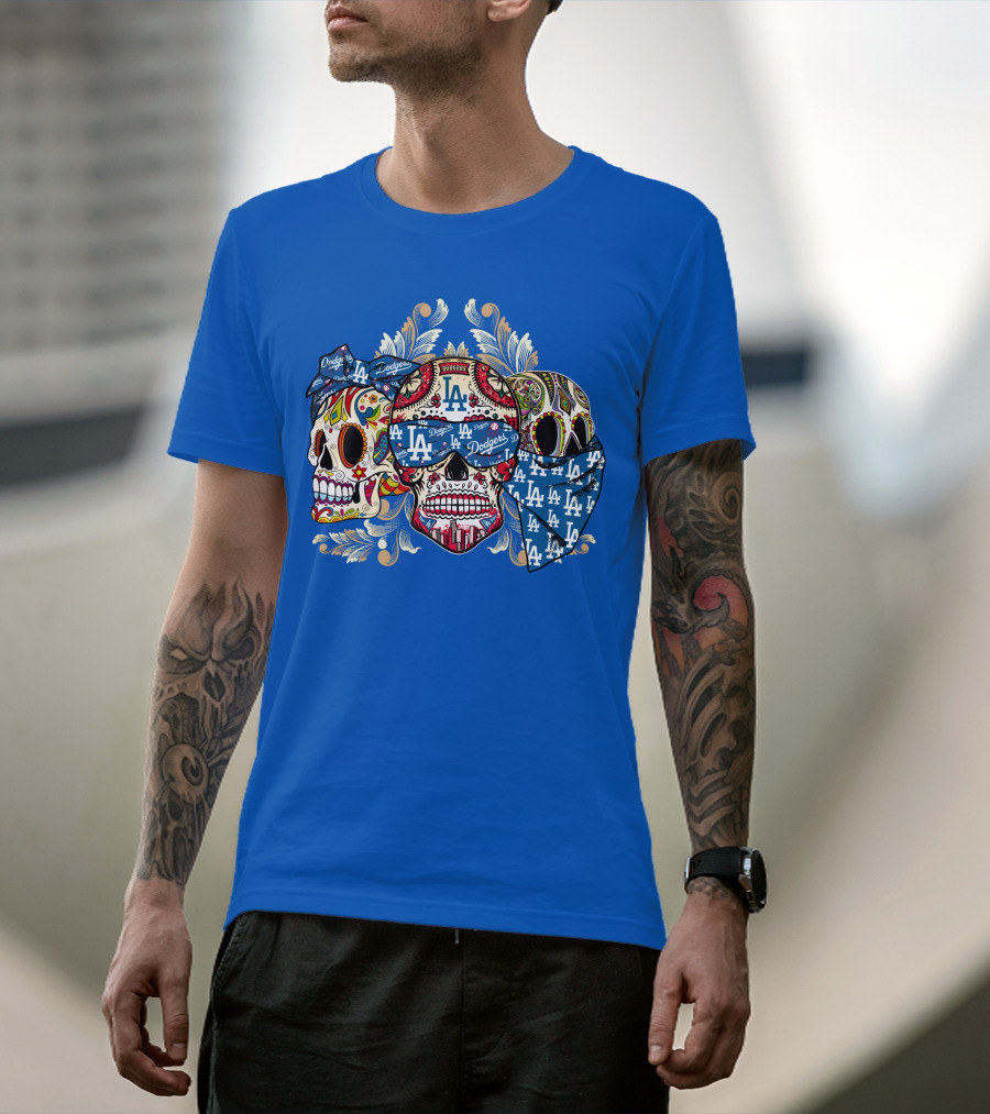 La Dodgers Sugar Skull Trio T-Shirt