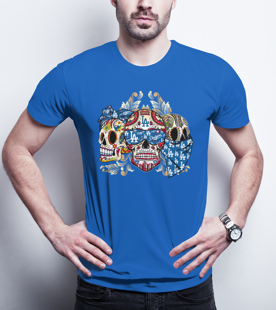 La Dodgers Sugar Skull Trio T-Shirt