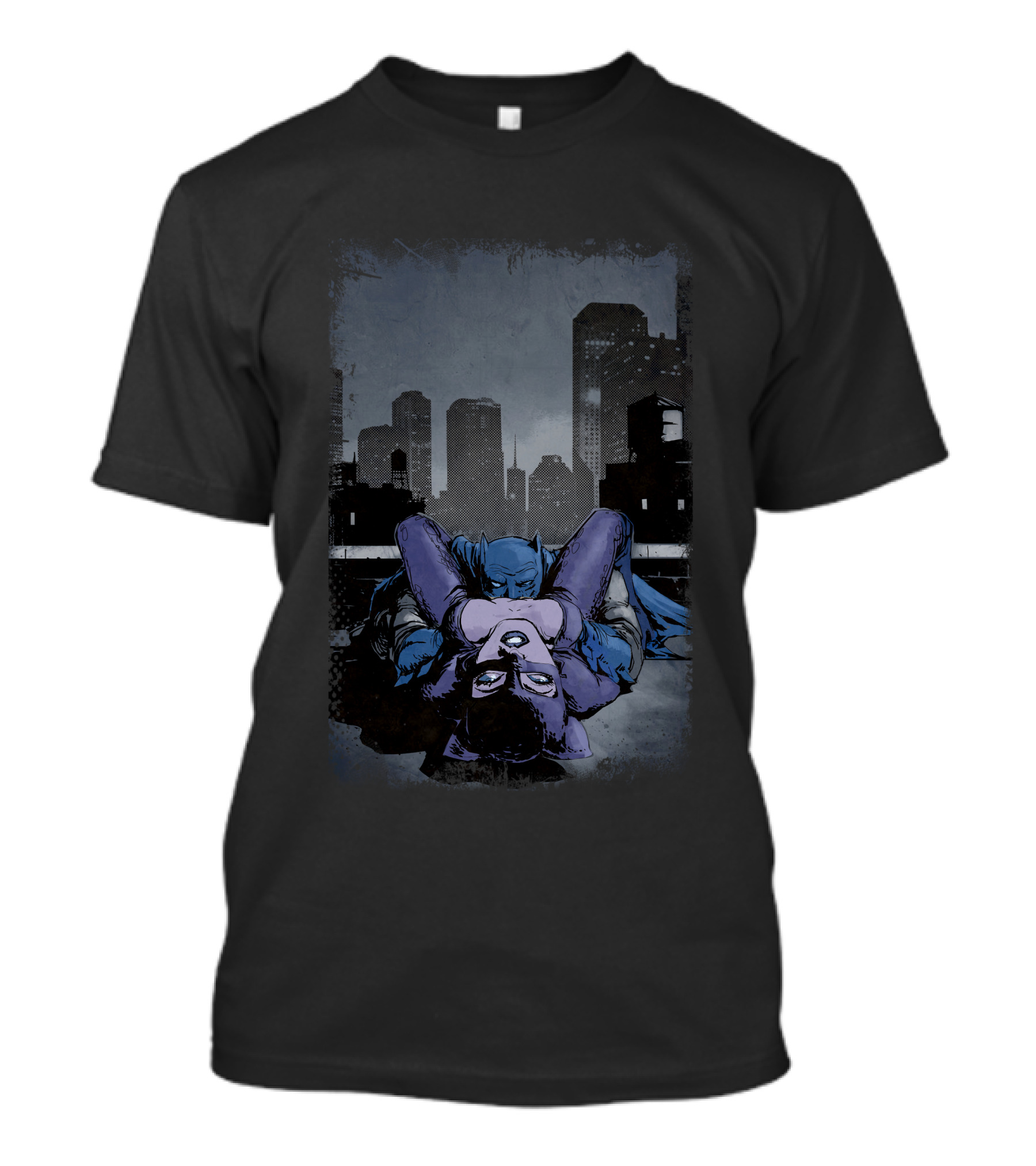 Catwoman And Batman Rooftop Encounter T-Shirt