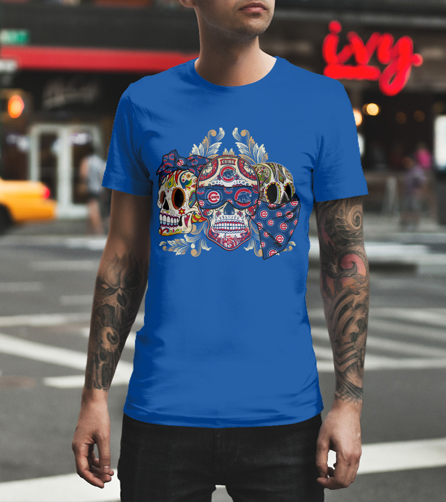 Cubs Sugar Skull T-Shirt