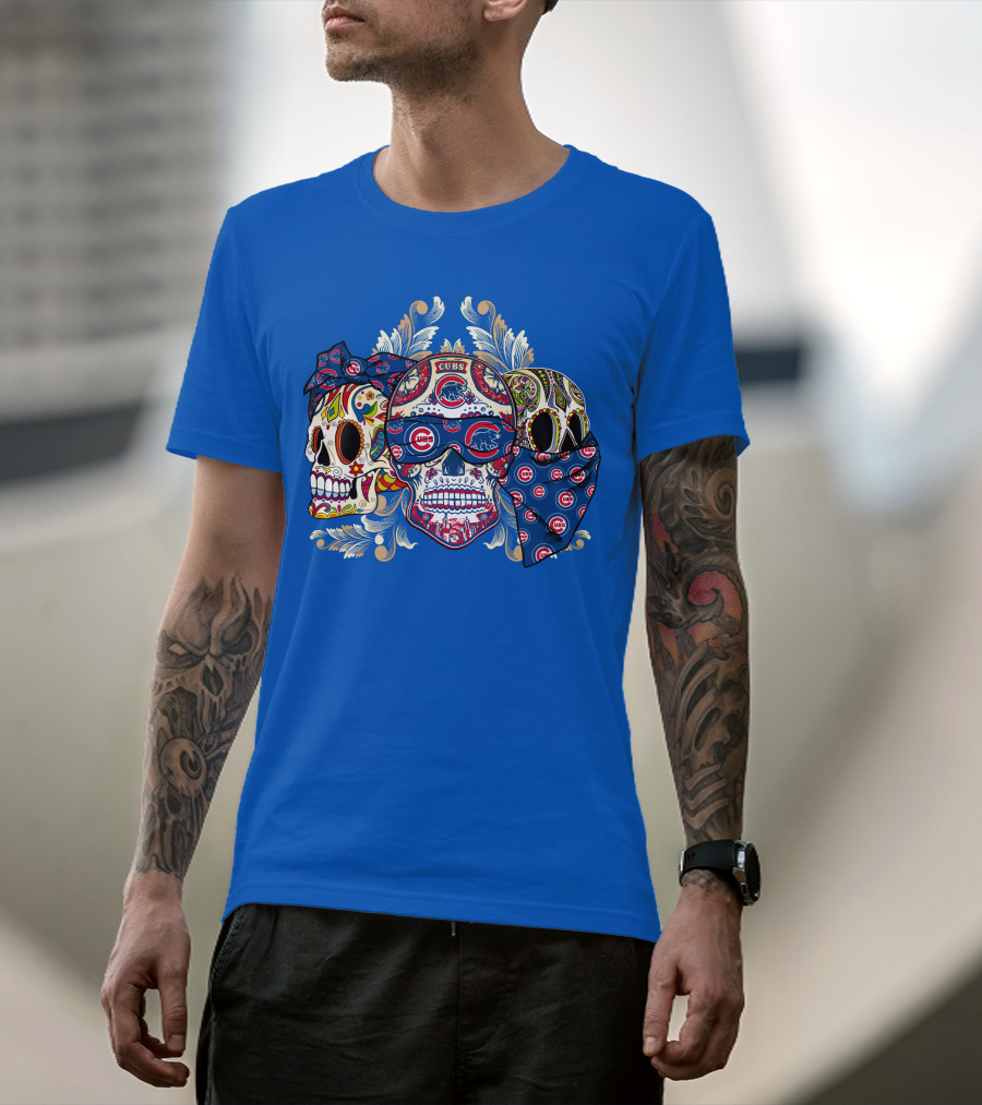 Cubs Sugar Skull T-Shirt