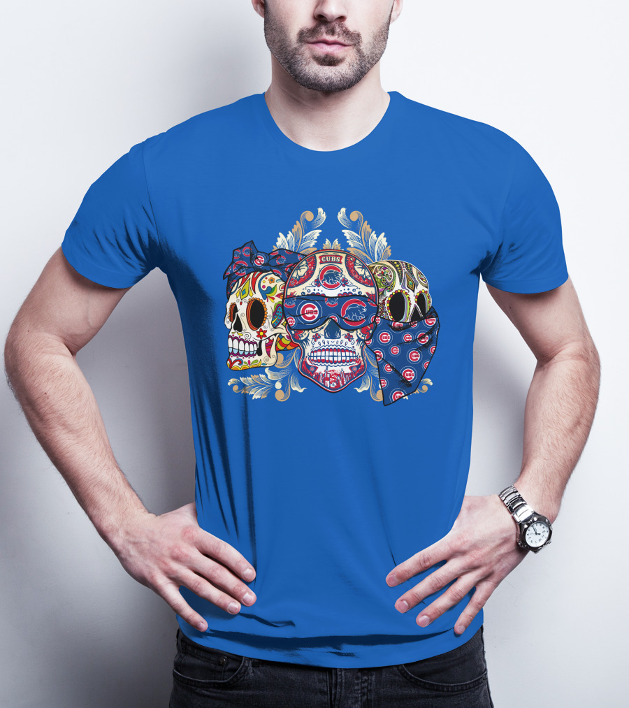 Cubs Sugar Skull T-Shirt