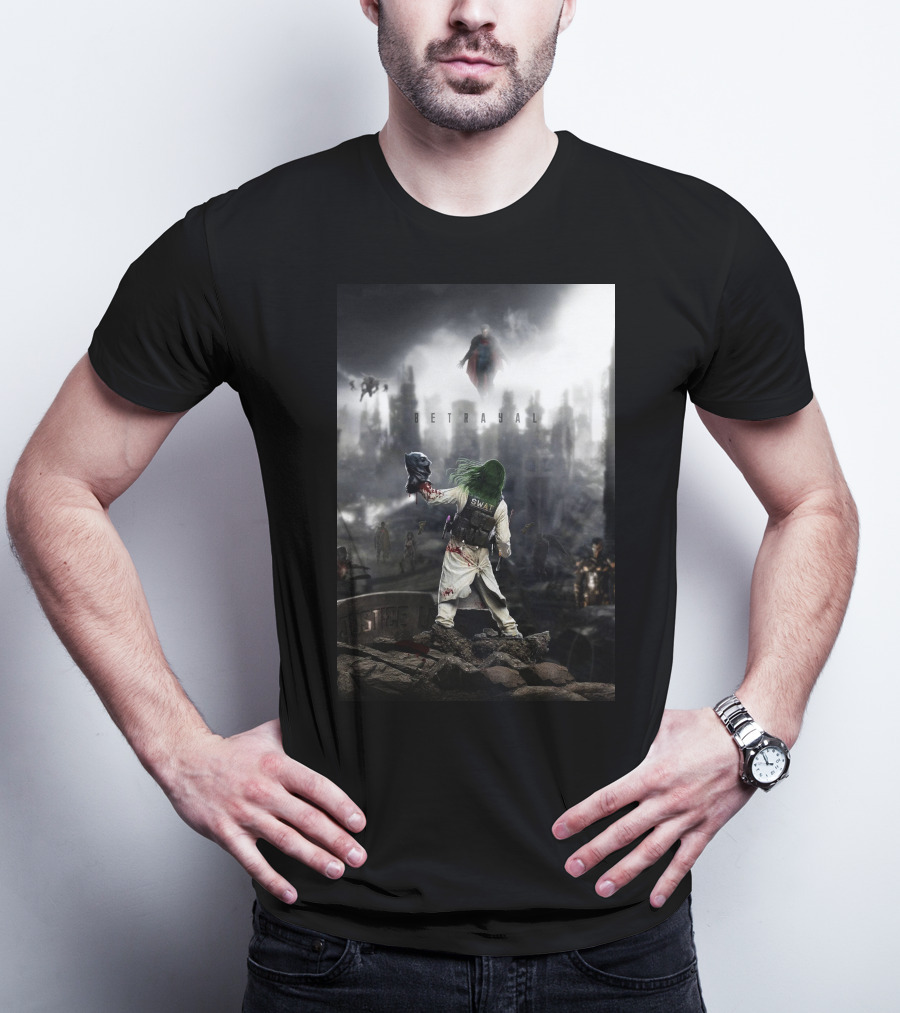 Betrayal Swat Superman Post-Apocalyptic Scene T-Shirt