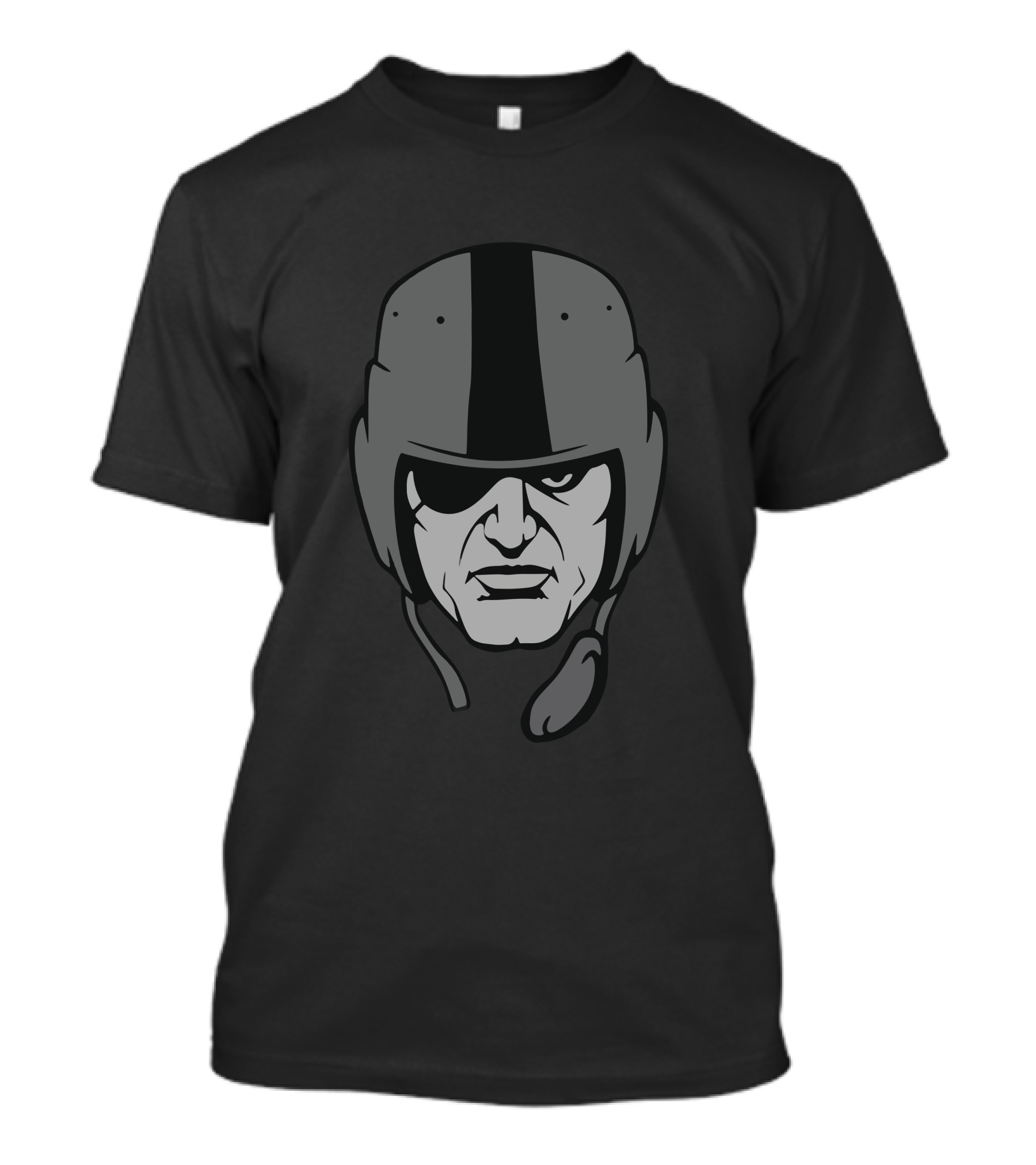 Raider Black Helmet Face T-Shirt