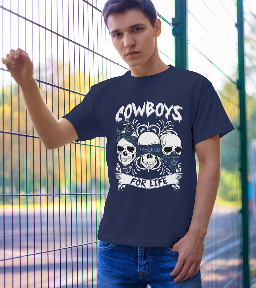Cowboys For Life Skulls Bandana T-Shirt