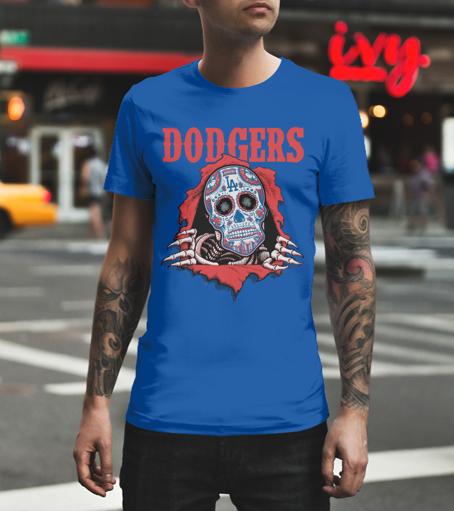 Dodgers La Sugar Skull T-Shirt