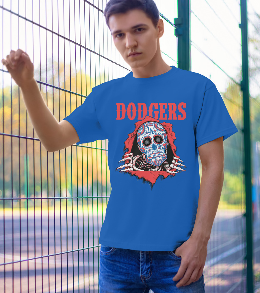 Dodgers La Sugar Skull T-Shirt