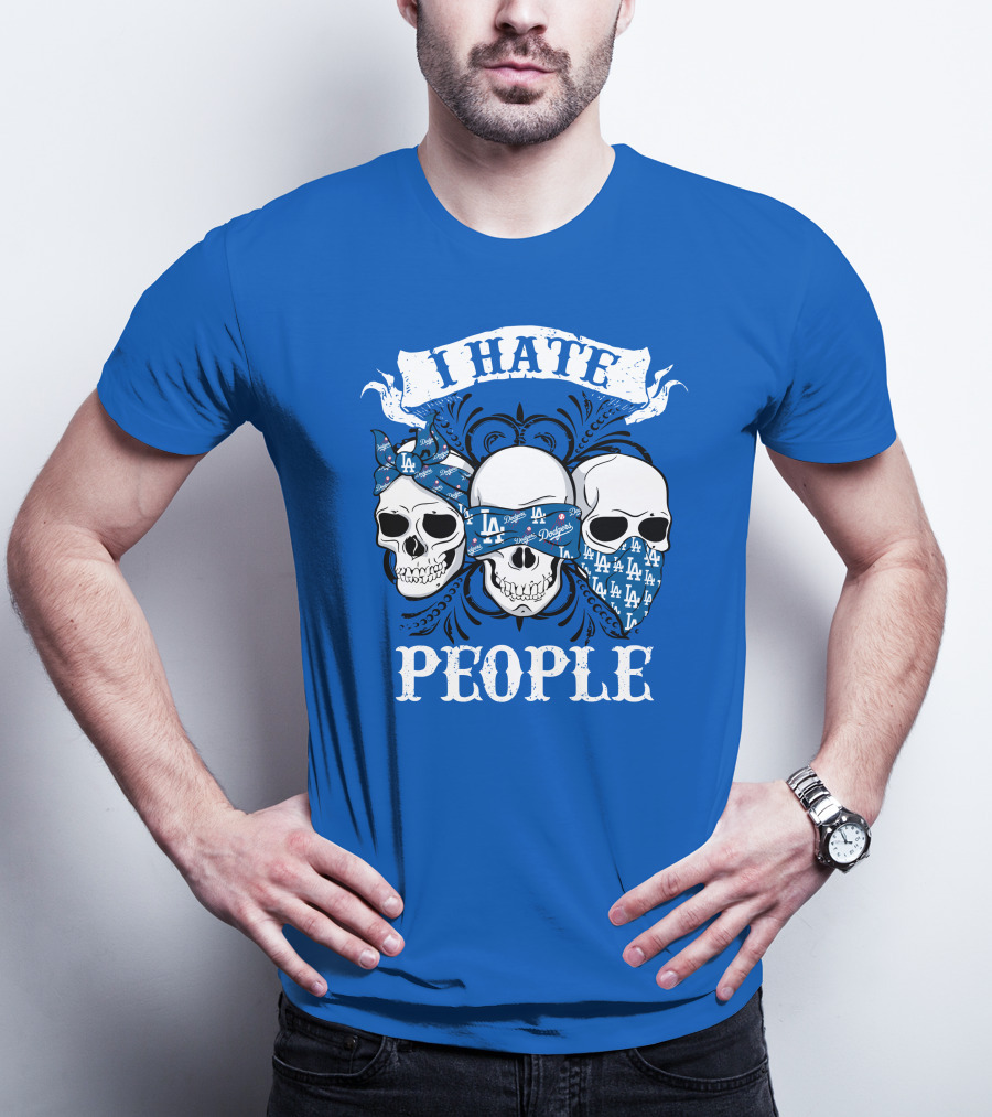 I Hate People Los Angeles Dodgers T-Shirt
