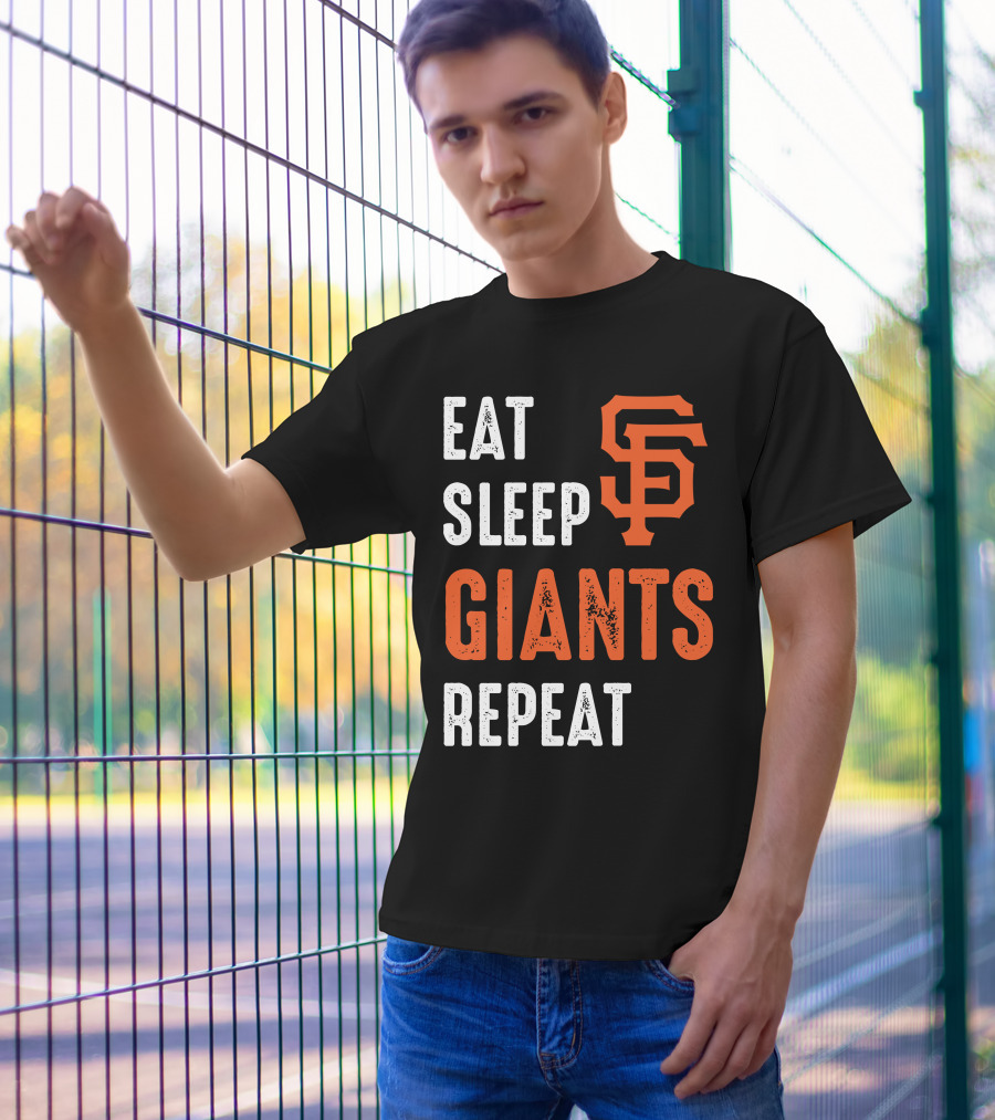Eat Sleep Giants Repeat Sf T-Shirt