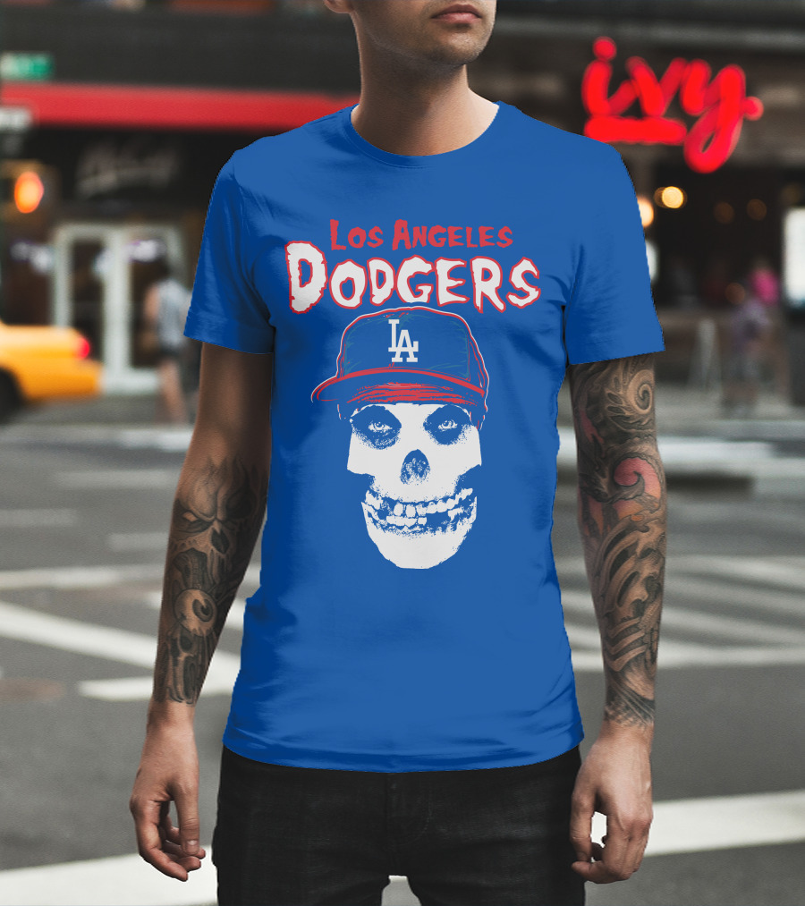 Los Angeles Dodgers Skull T-Shirt