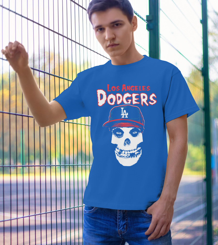 Los Angeles Dodgers Skull T-Shirt