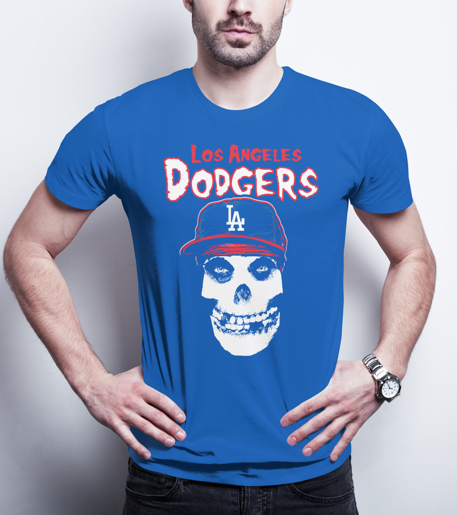 Los Angeles Dodgers Skull T-Shirt