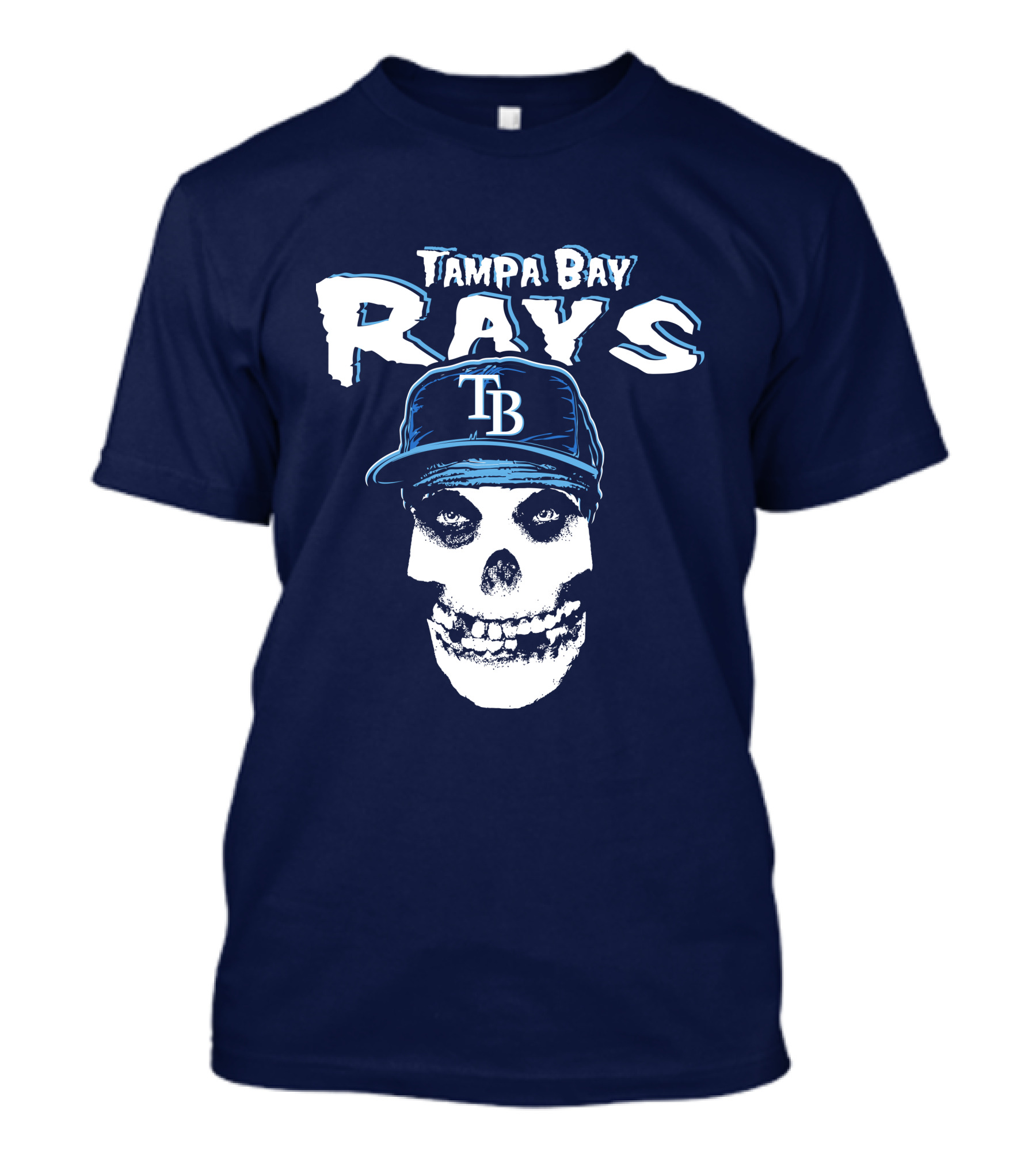 Tampa Bay Rays Tb Skull T-Shirt