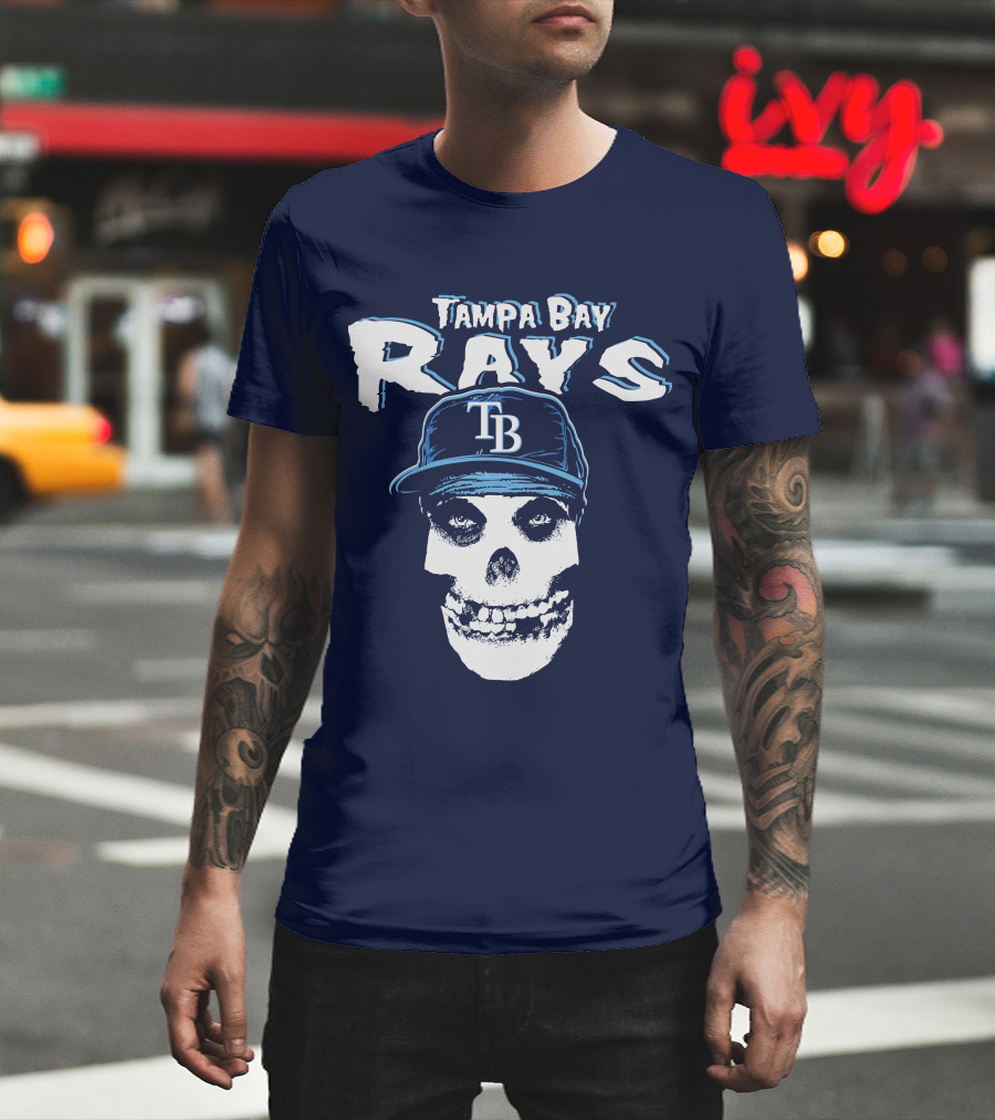 Tampa Bay Rays Tb Skull T-Shirt
