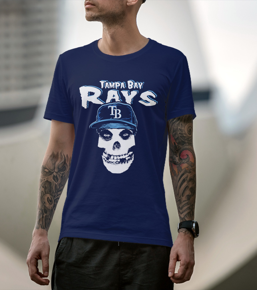 Tampa Bay Rays Tb Skull T-Shirt