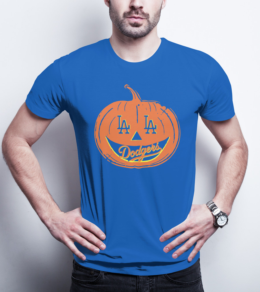 La Dodgers Halloween Pumpkin T-Shirt