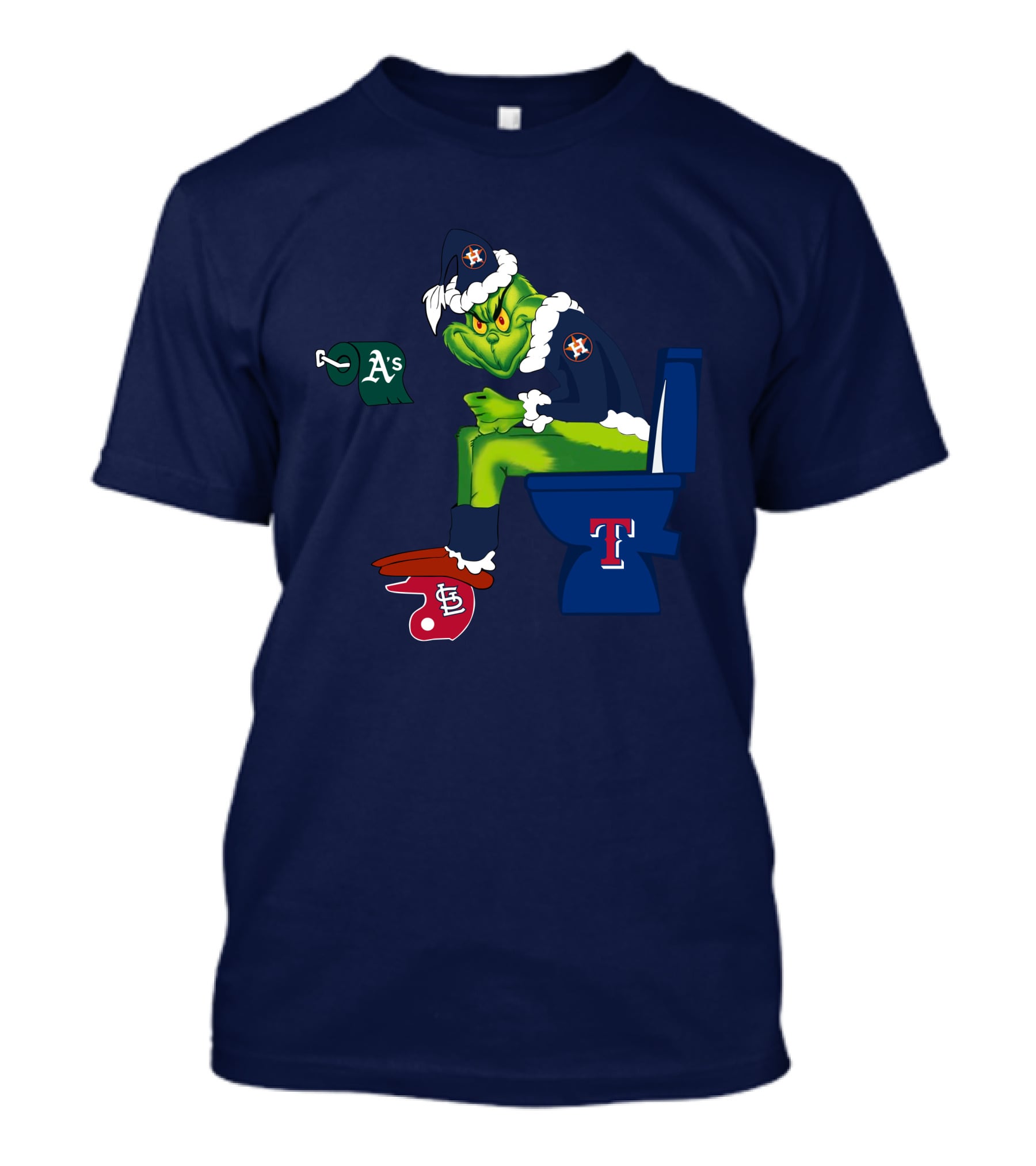 Grinch Houston Texas Toilet T-Shirt