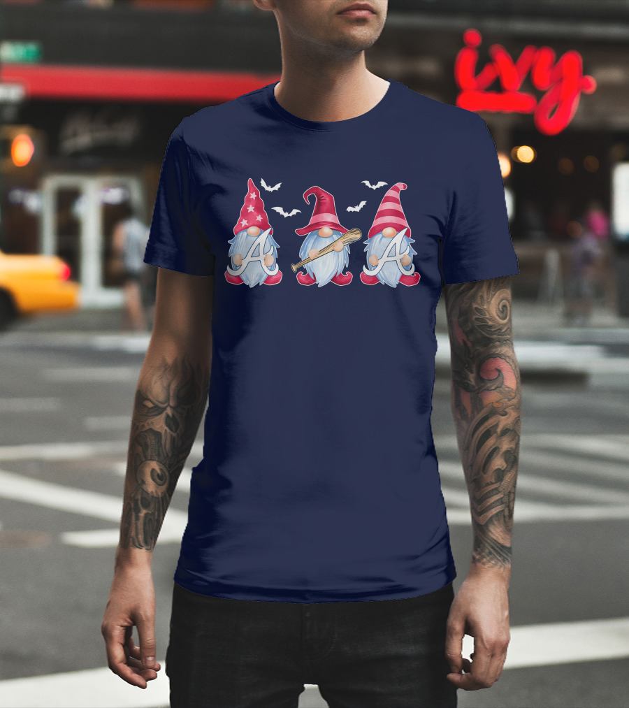 Magical Bat-Wielding Gnomes With A And Stars T-Shirt