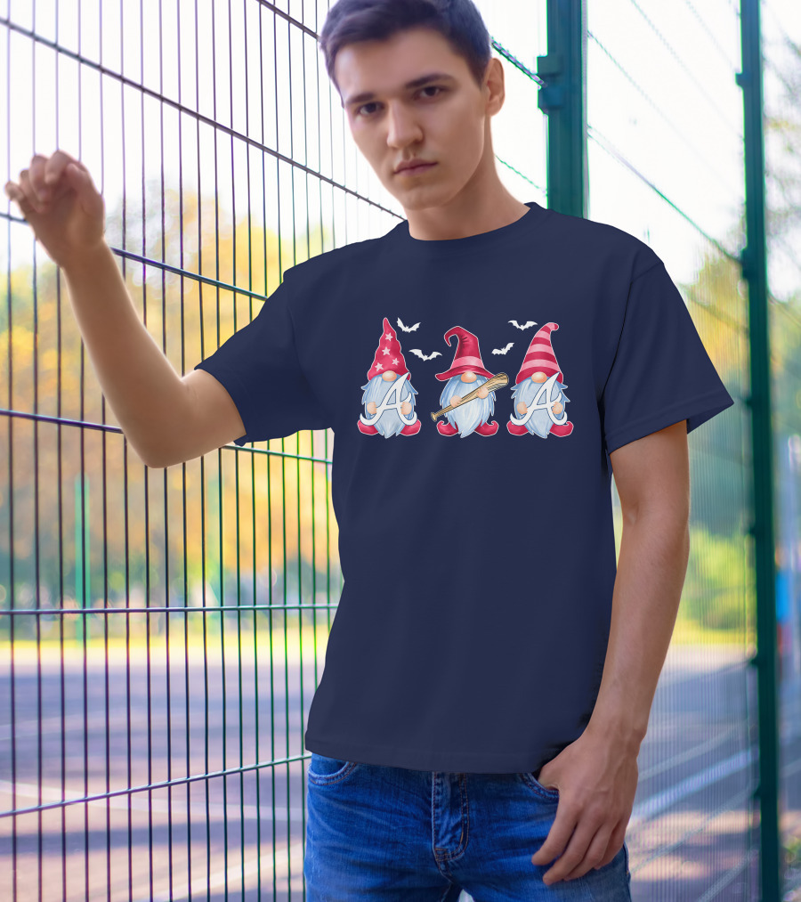 Magical Bat-Wielding Gnomes With A And Stars T-Shirt