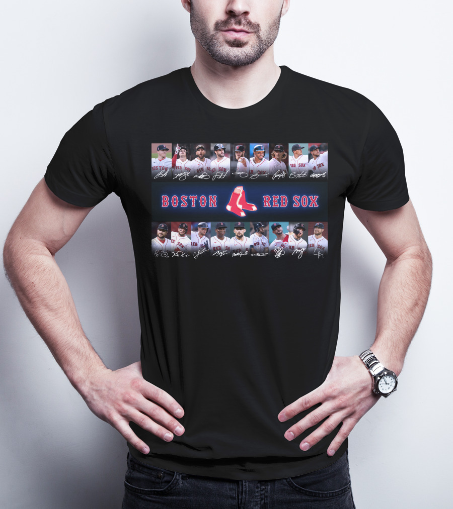 Boston Red Sox Players Autographs Collection T-Shirt