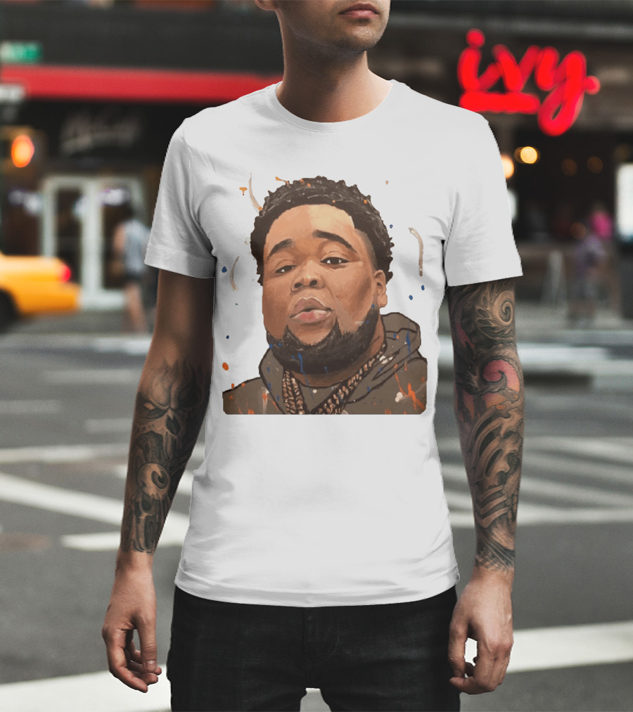 Rod Wave Hoodie Portrait Splash T-Shirt