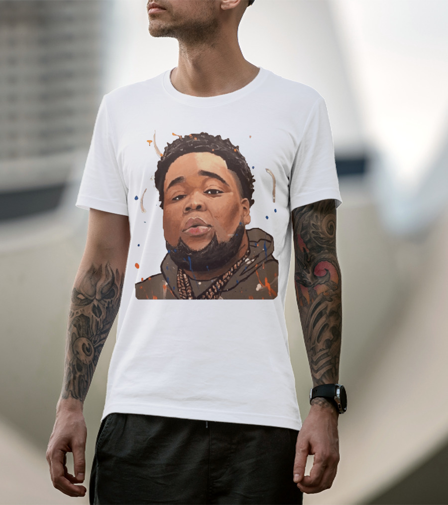 Rod Wave Hoodie Portrait Splash T-Shirt