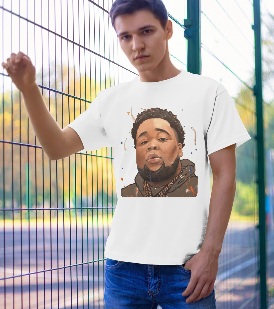 Rod Wave Hoodie Portrait Splash T-Shirt