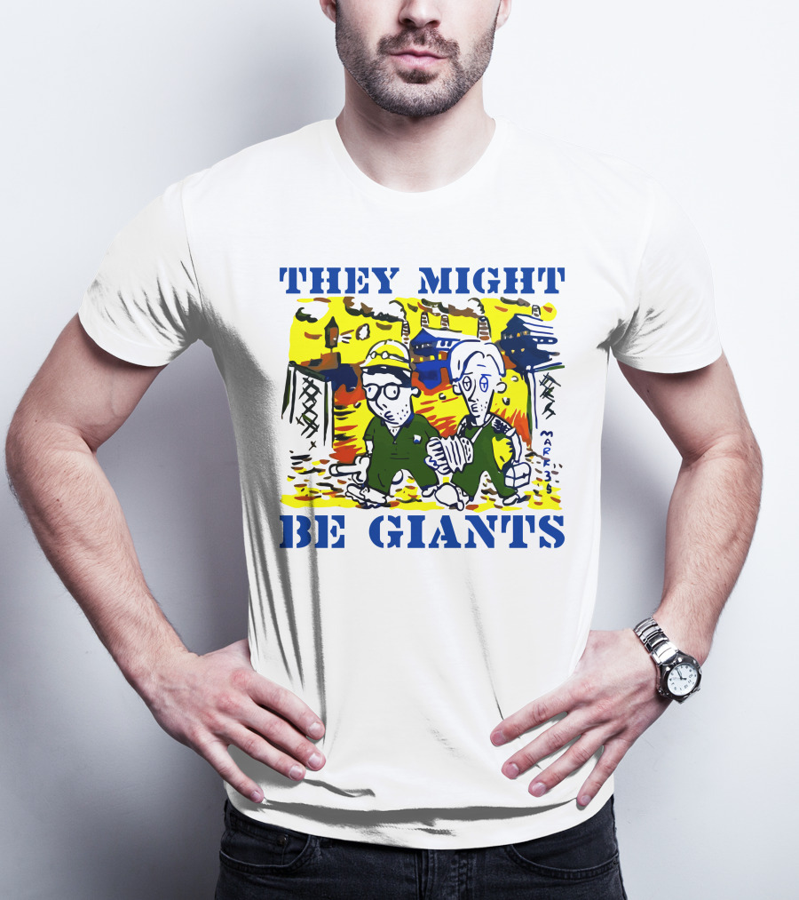 They Might Be Giants Comic Duo Factory Scene T-Shirt