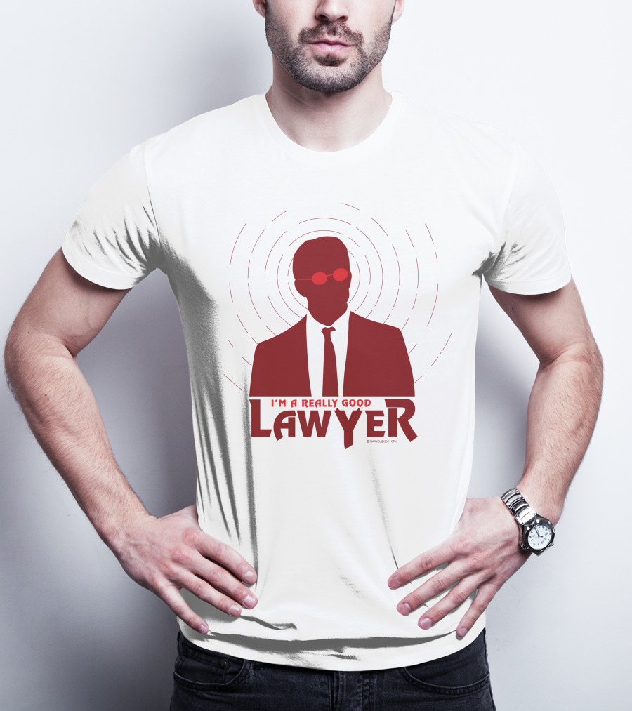 I'm A Really Good Lawyer Silhouette Red Sunglasses T-Shirt