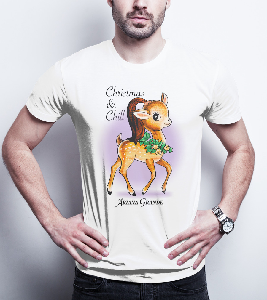Ariana Grande Positions Photo I Christmas And Chill T-Shirt