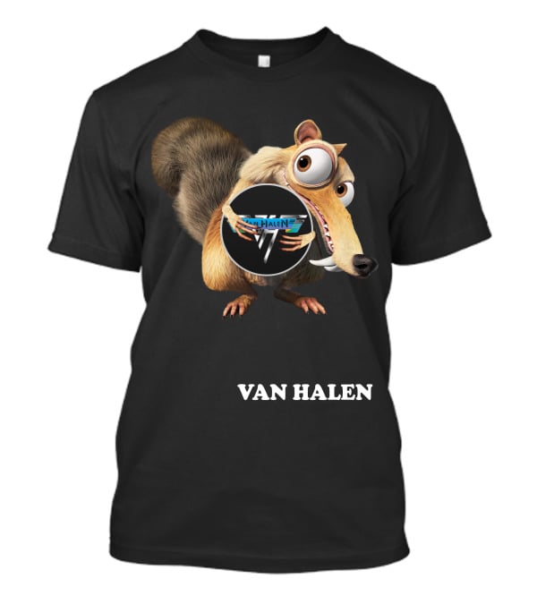 Van Halen Ice Age Scrat Logo Mashup T-Shirt