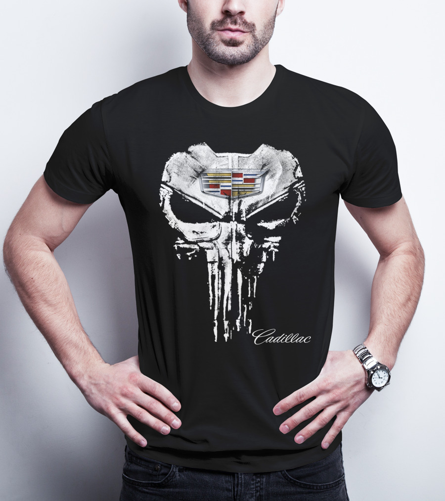 Cadillac Punisher Logo Design Cad07 T-Shirt
