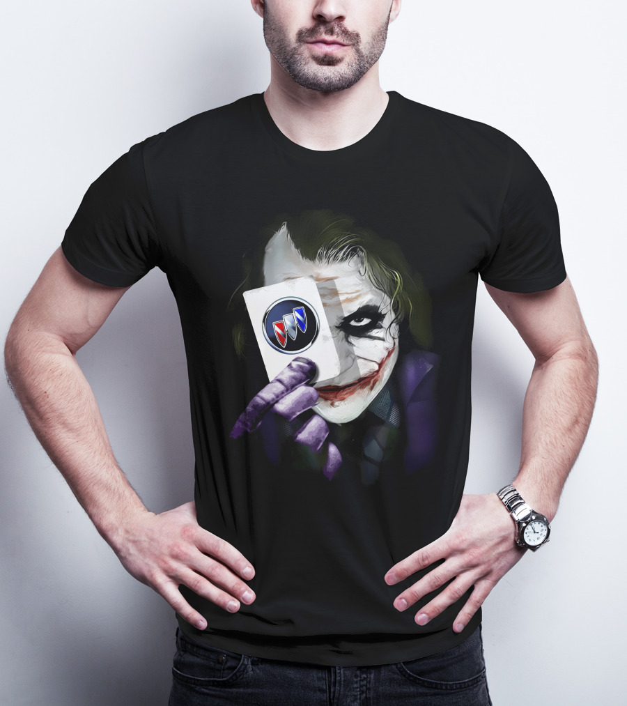 Joker Holding Buick Logo Card T-Shirt