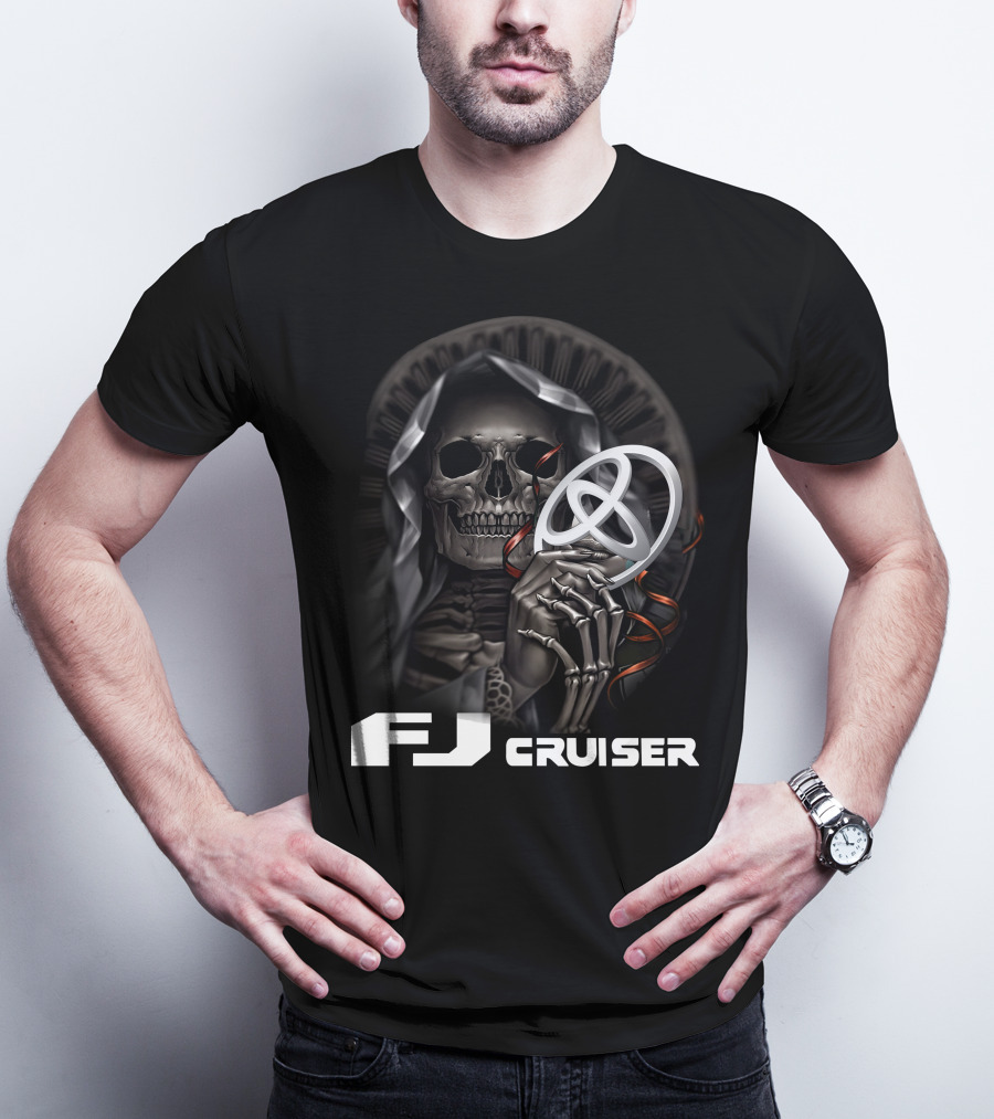 Fj Cruiser Skull With Hood And Symbol T-Shirt