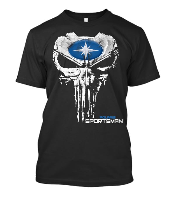 Polaris Sportsman Iconic Skull Emblem With Star Symbol T-Shirt