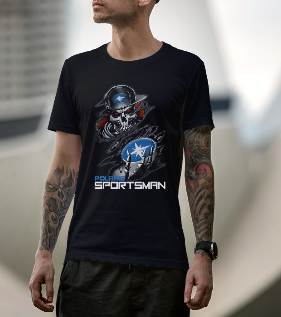 Polaris Sportsman Skull And Star T-Shirt