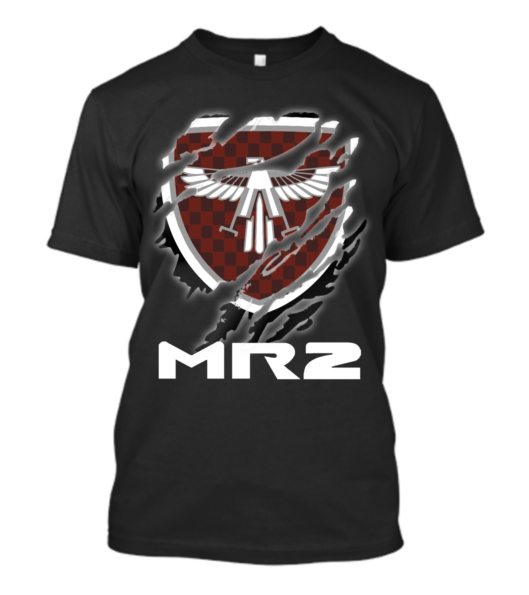 Toyota Mr2 Checker Shield Eagle Rip T-Shirt