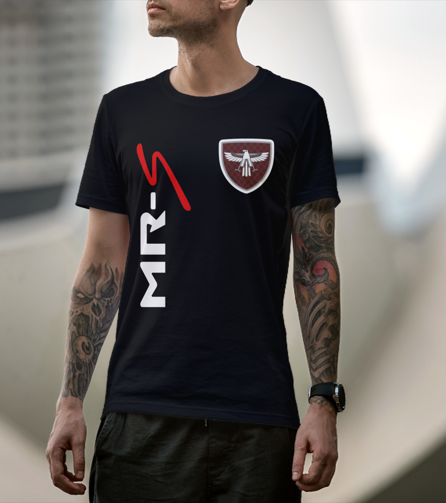 Mr-S Toyota Racing Logo With Red Stylized Text And Eagle Badge T-Shirt
