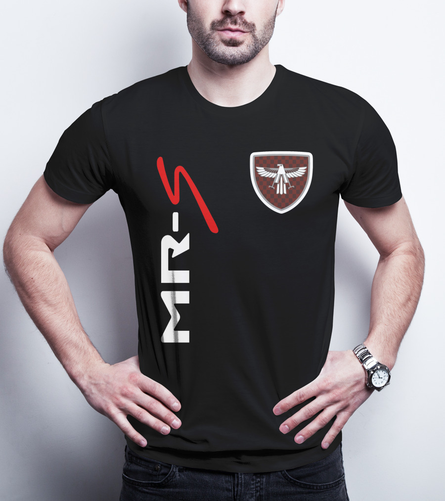 Mr-S Toyota Racing Logo With Red Stylized Text And Eagle Badge T-Shirt