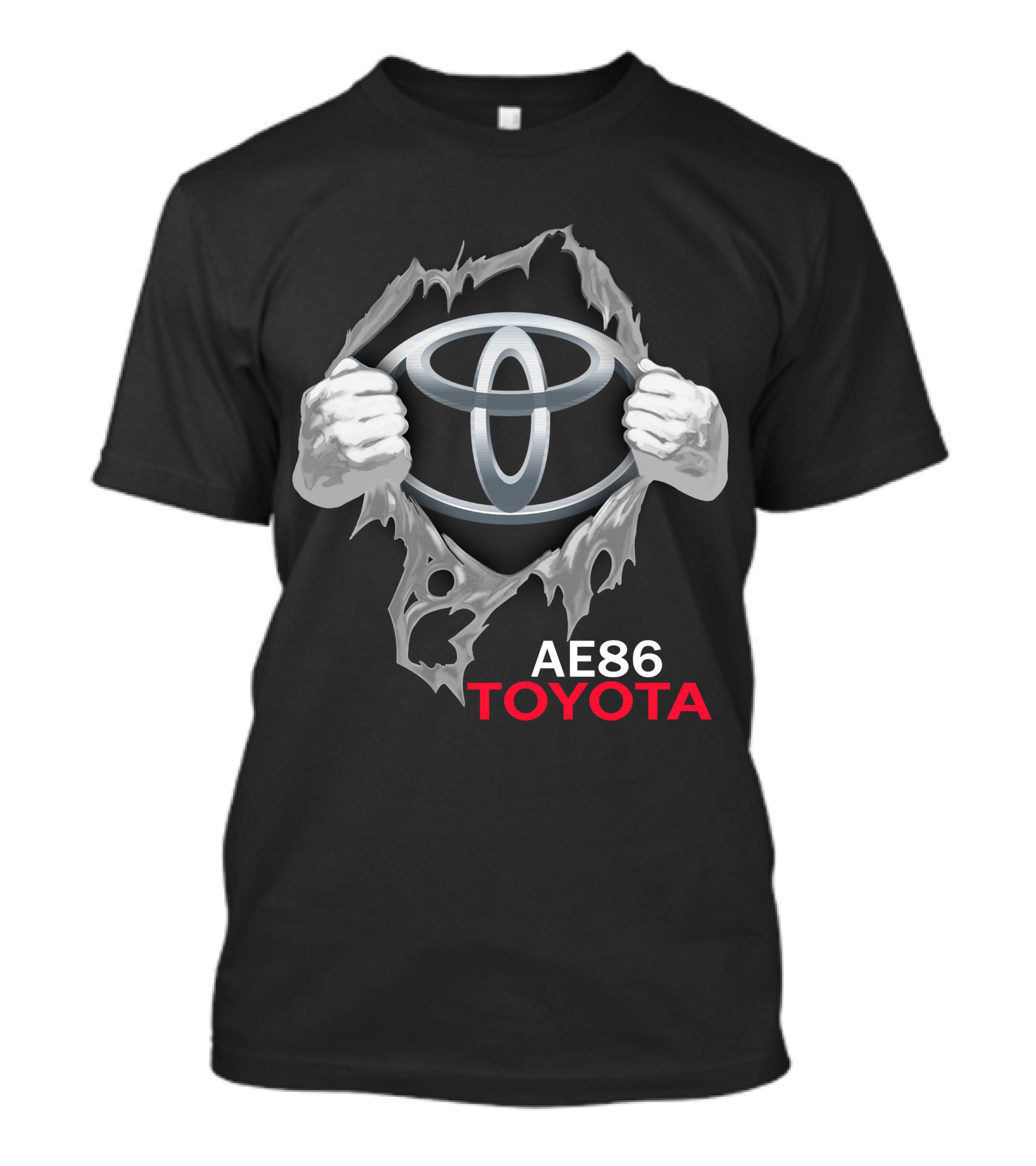Ae86 Toyota Logo Ripped T-Shirt