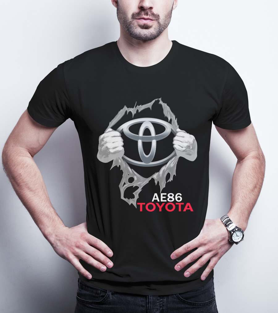 Ae86 Toyota Logo Ripped T-Shirt