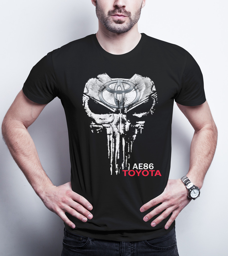 Ae86 Toyota Punisher Skull T-Shirt