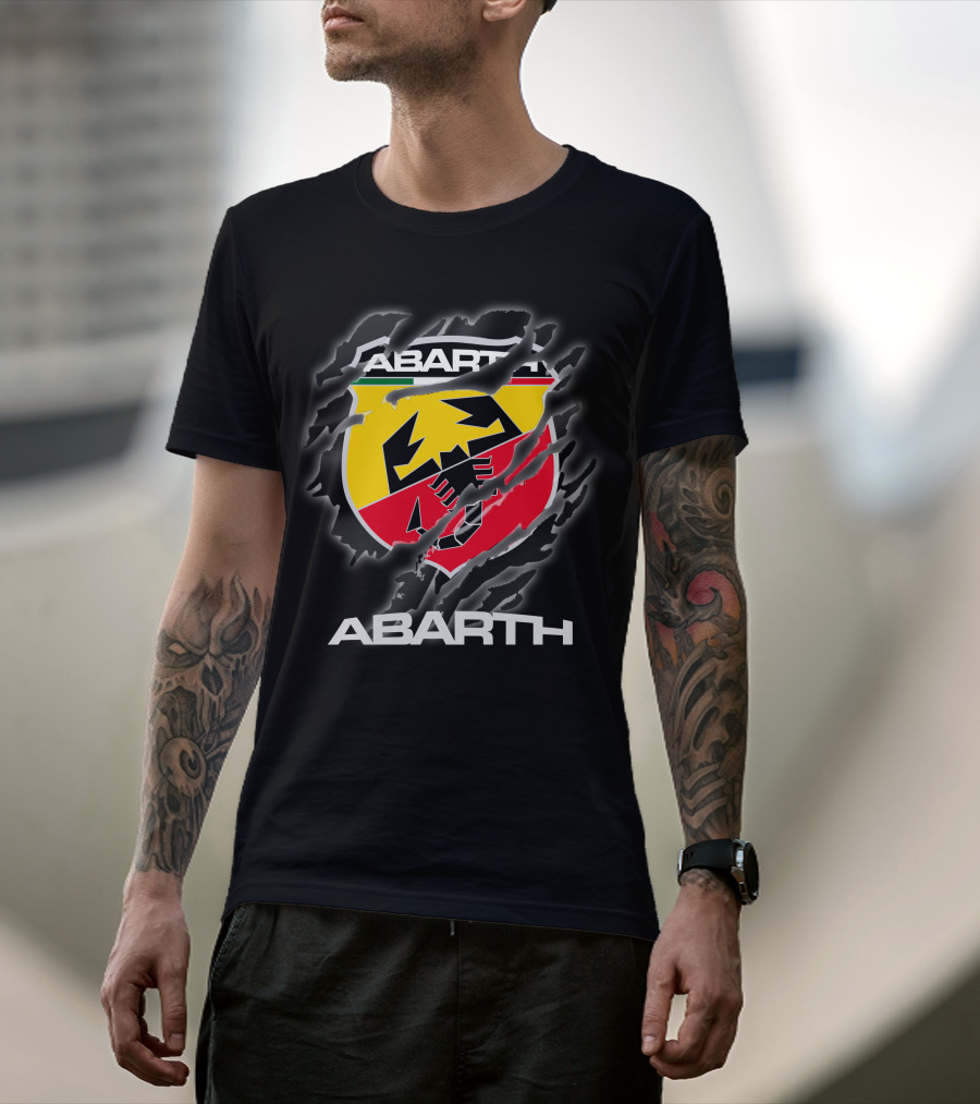 Abarth Logo Torn Claw Marks Racing T-Shirt