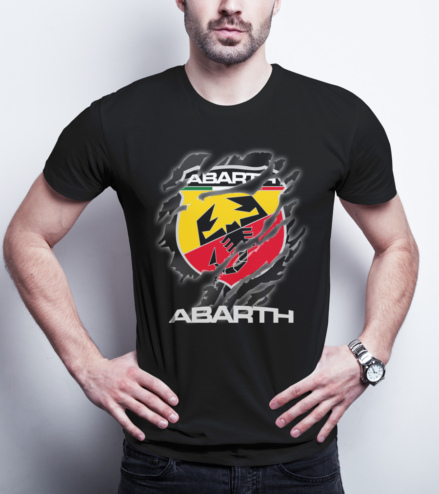 Abarth Logo Torn Claw Marks Racing T-Shirt