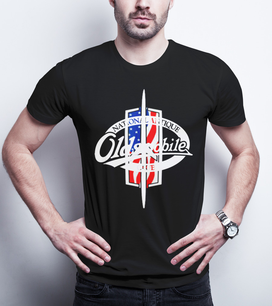Oldsmobile National Antique Club American Flag T-Shirt