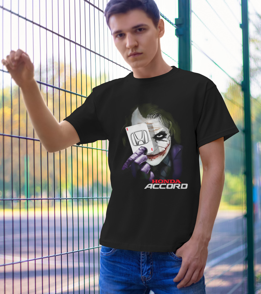 Honda Accord Joker Playing Card T-Shirt