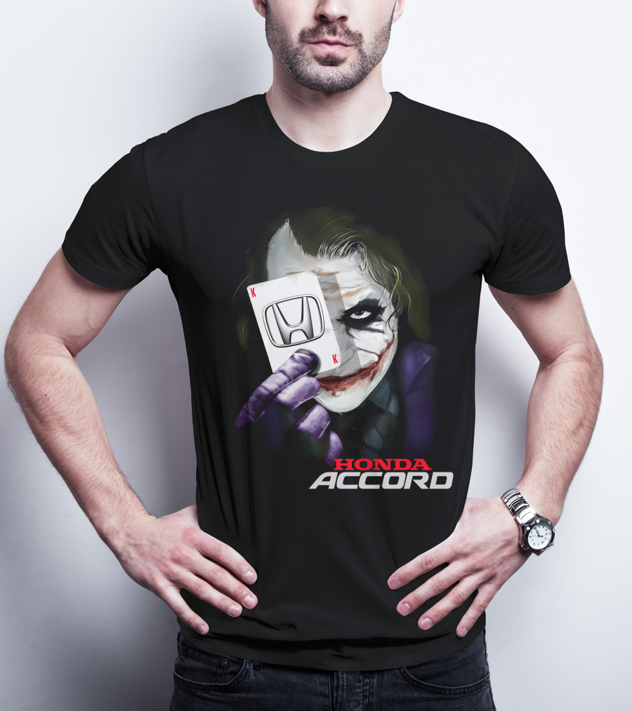 Honda Accord Joker Playing Card T-Shirt
