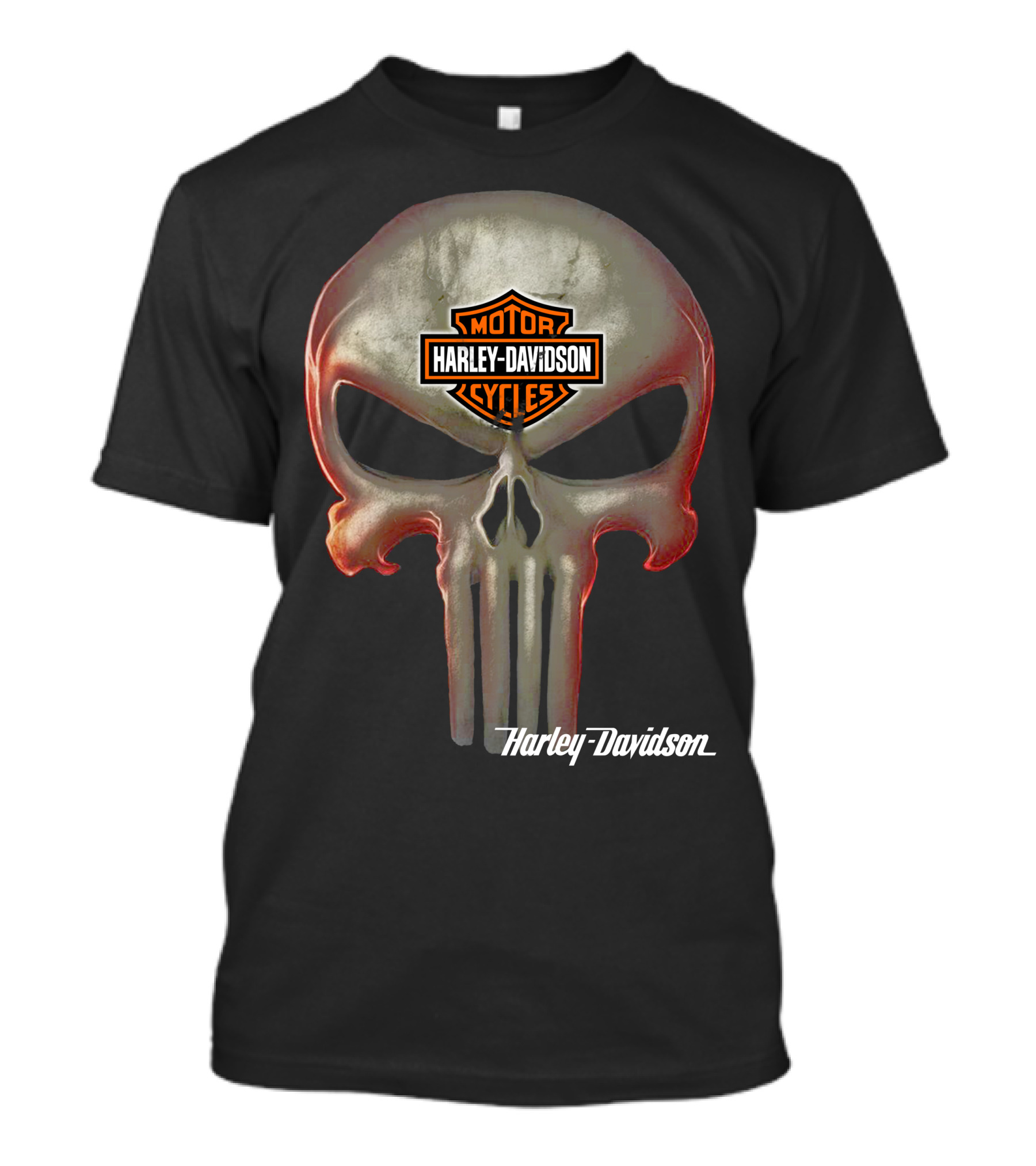 Harley Davidson Motor Cycles Skull T-Shirt