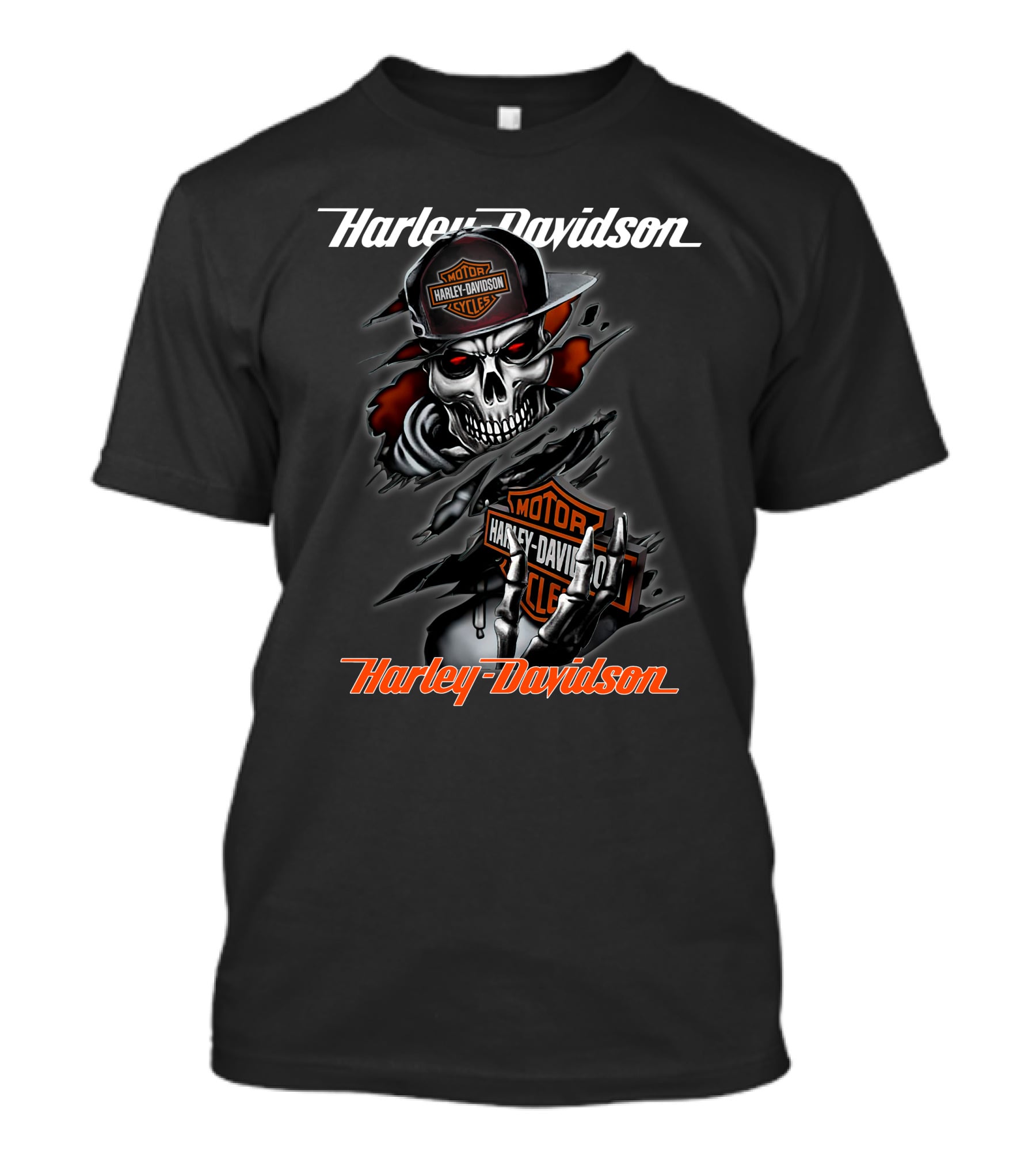 Harley Davidson Motorcycles Skeleton T-Shirt